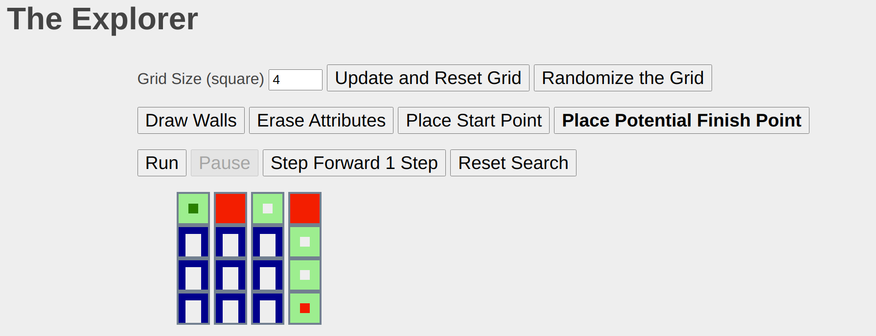 Interactive Breadth First Search in a Grid — » Henry J Schmale's Blog